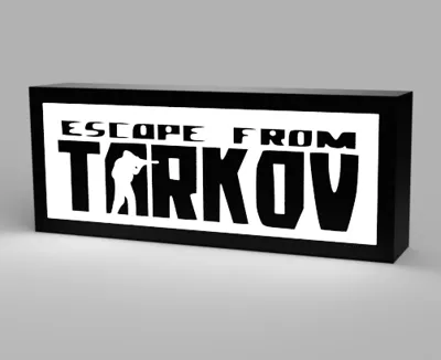Escape From Tarkov white logo lightbox by Warlock - MakerWorld