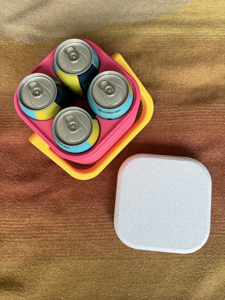 Retro Mini Cooler, 4 Can - Free 3D Print Model - MakerWorld