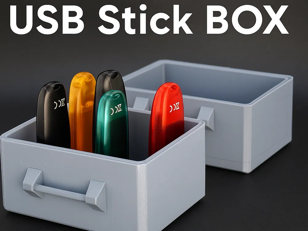 USB Stick Box - Storage Box - by fobiDesign MakerWorld: Download Free ...