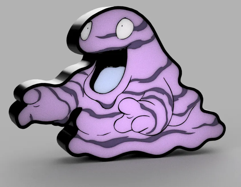 Pokemon - 0088 Grimer LED Lamp by BeeTee 3D - MakerWorld