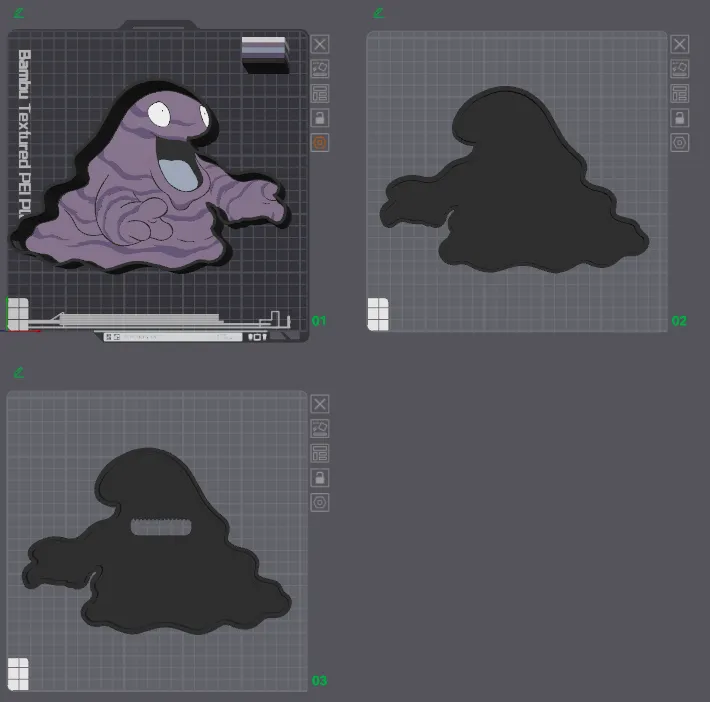 Pokemon - 0088 Grimer LED Lamp by BeeTee 3D - MakerWorld