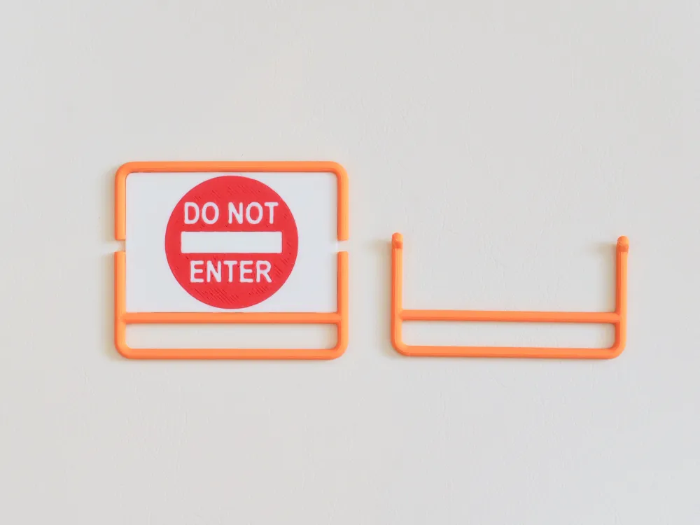 Little signboard - DO NOT ENTER - by 9percent - MakerWorld