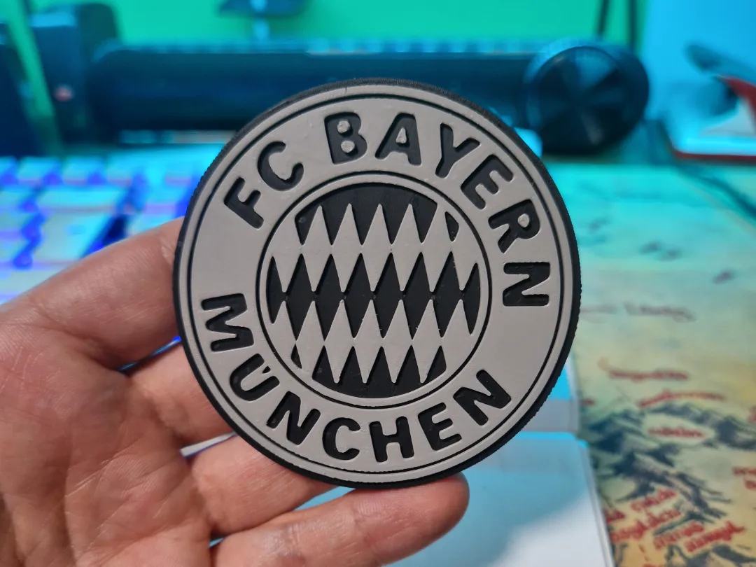 FC Bayern München Logo/ Wall Sign/ Badge/ Plakette – Kostenloses 3D ...