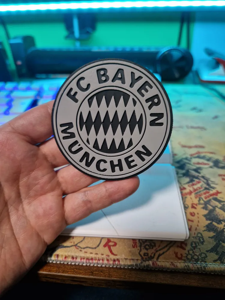 FC Bayern München Logo/ Wall Sign/ Badge/ Plakette – Kostenloses 3D ...