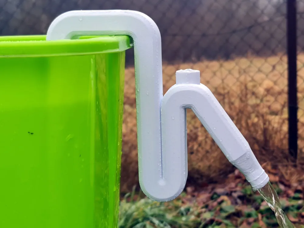 The Gravity-Flow Auto Siphon (No-Pump Drain) - Free 3D Print Model ...