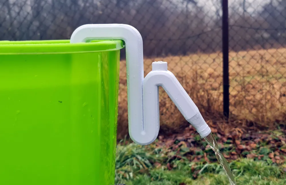 The Gravity-Flow Auto Siphon (No-Pump Drain) - Free 3D Print Model ...