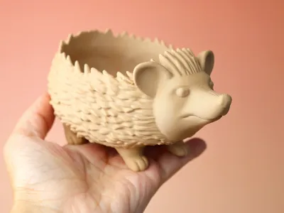 Hedgehog Planter / Bowl - Free 3D Print Model - MakerWorld