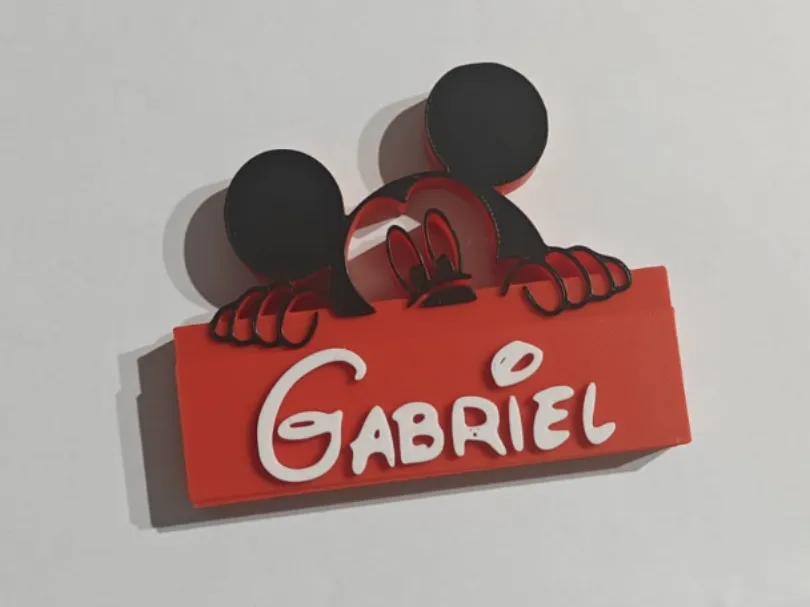 gabriel nombre de escritorio disney con mickey mouse - Modelo de ...