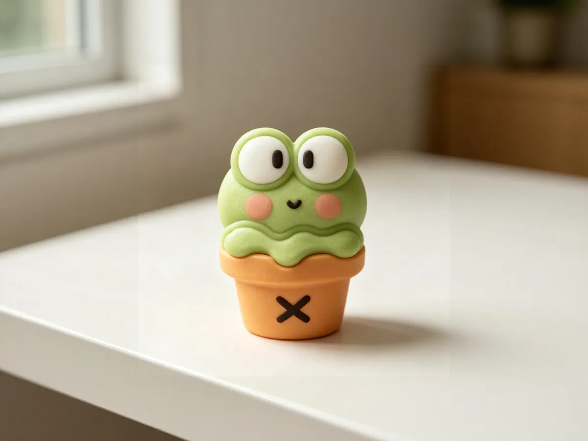 Keroppi Ice Cream - Cute Sanrio Character Figurine Ornament - Children ...