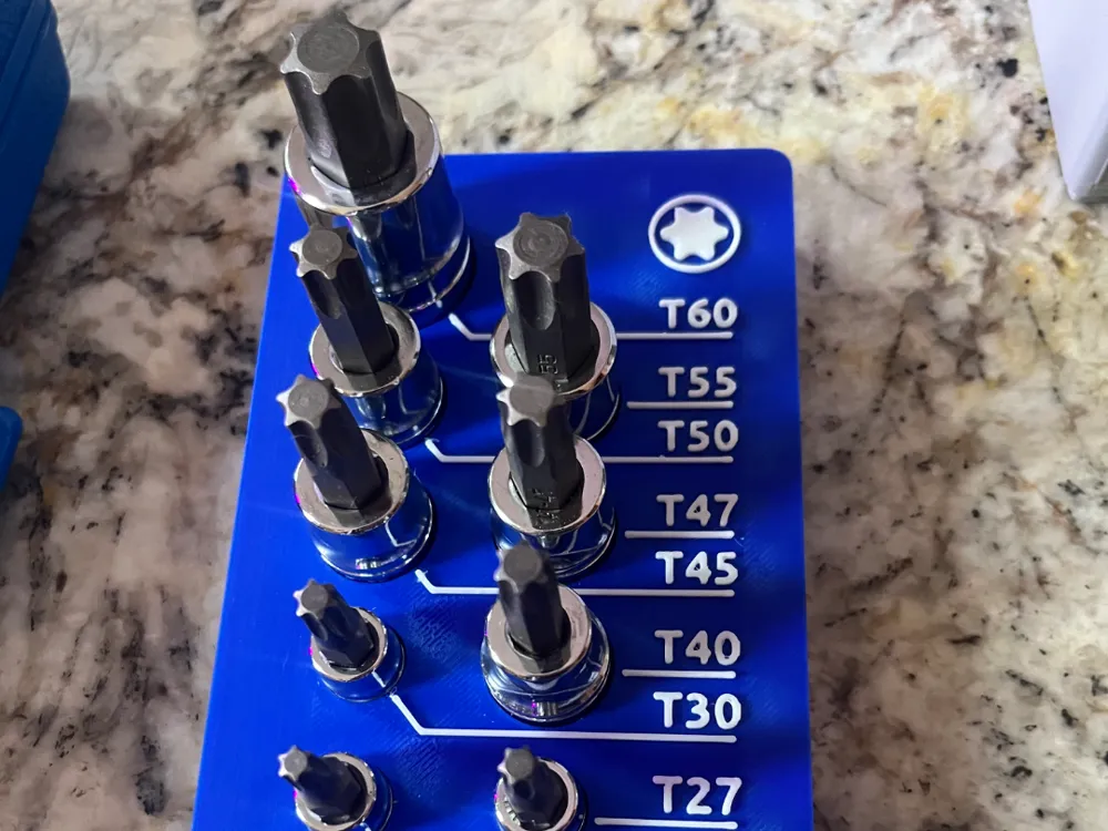 Gridfinity Torx Socket Set Remixed by Cattywhompus MakerWorld: Download ...