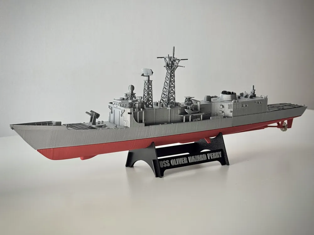 Fragata con misiles guiados clase USS Perry escala 1/350 por Bavaria_3D ...