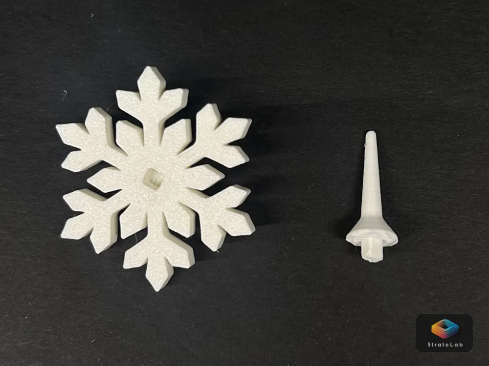 Snowflake Spinner by StratoLab - MakerWorld