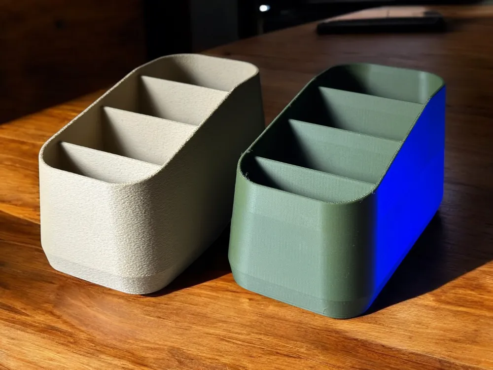 Modern Desktop Organizer for Remotes and Pencils - Free 3D Print Model ...