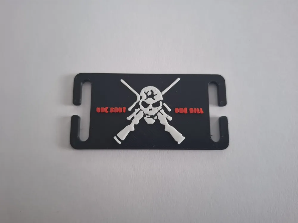 Patch logo fixation MOLLE - airsoft - Free 3D Print Model - MakerWorld