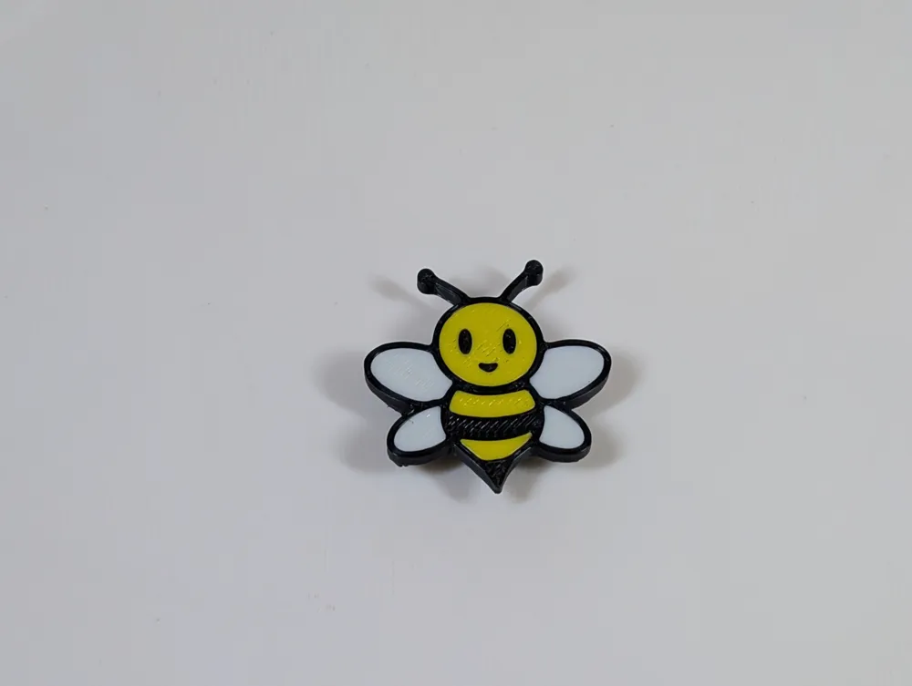 Cute Little Bee Croc Shoe Charm (Jibbitz) by sidbarret007 - MakerWorld