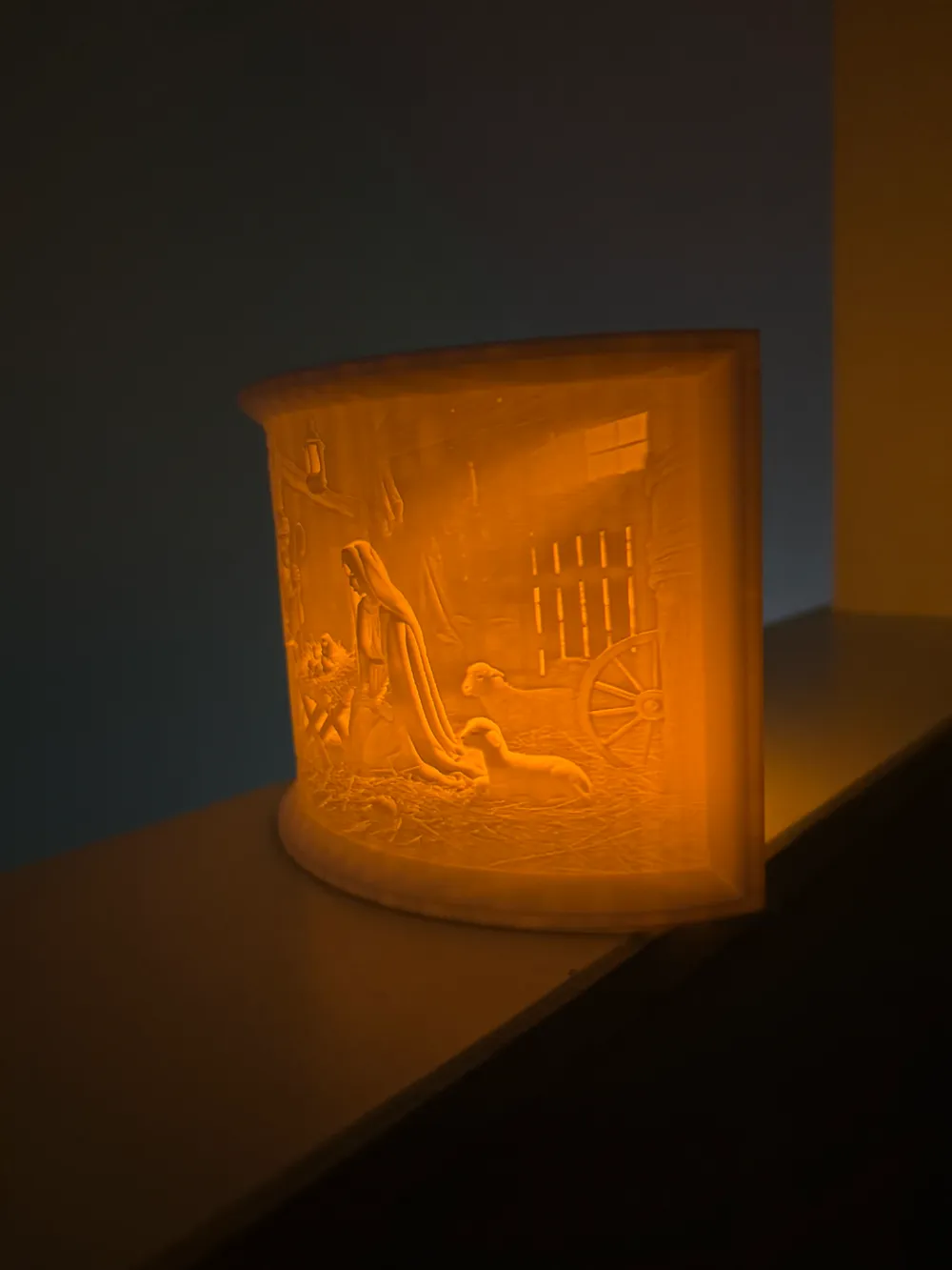 Nativity with Mary Joseph & Baby Jesus - Free 3D Print Model - MakerWorld