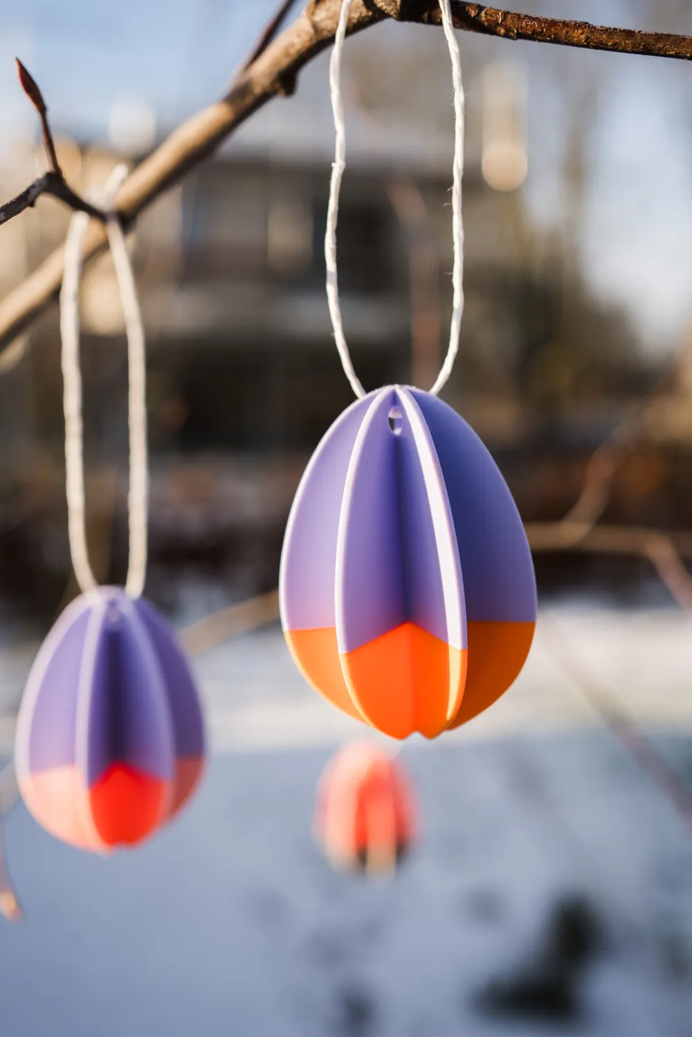 Easter Eggs colorful modern minimalistic interior - Free 3D Print Model ...