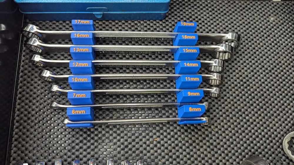 Spanner Wrench Organizer - Modular - Free 3D Print Model - MakerWorld