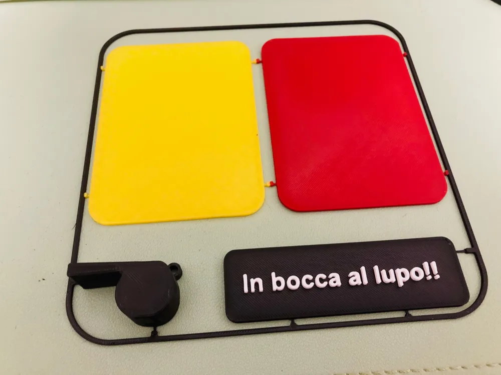 football referee kit card (customizable) V1 by Eden-LAB - MakerWorld