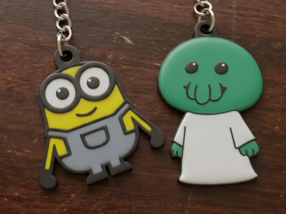 Minions & Monsters Keychains - Minion & Goomi - Free 3D Print Model ...