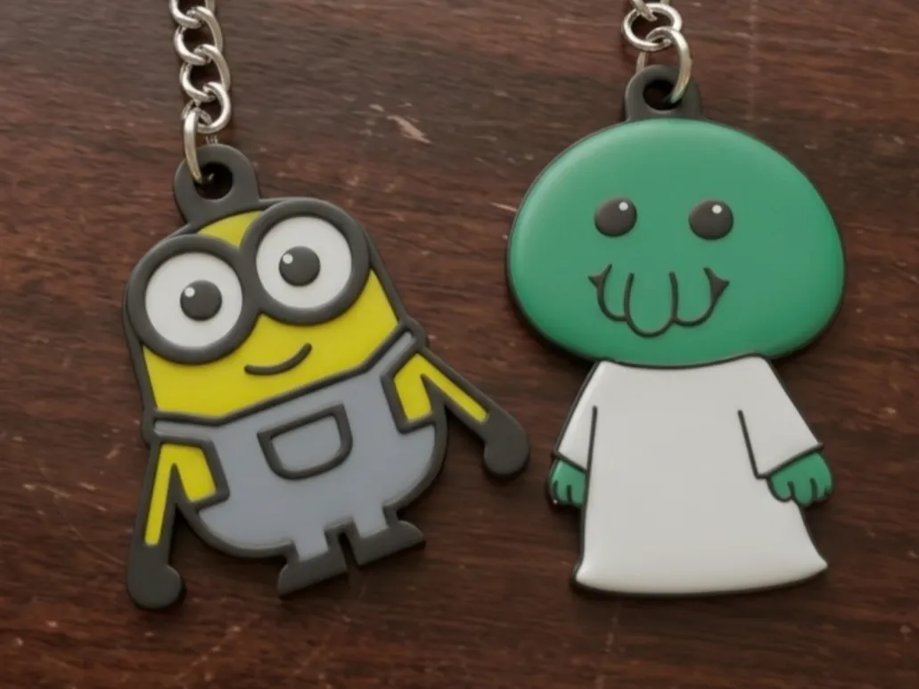 Minions & Monsters Keychains - Minion & Goomi - Free 3D Print Model ...