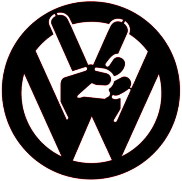 Volkswagen Peace Sign Keychain by Cigs4Squirrels - MakerWorld