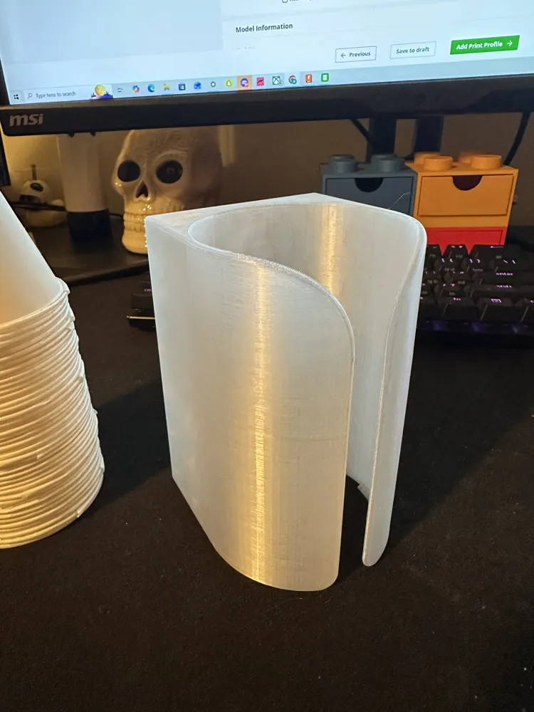Cone paper cup dispenser - Free 3D Print Model - MakerWorld