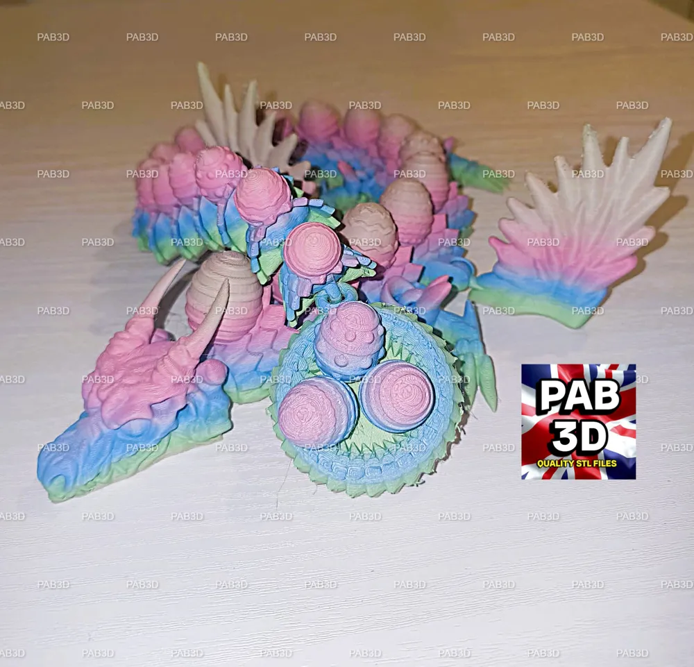 Easter dragon flexi - Free 3D Print Model - MakerWorld