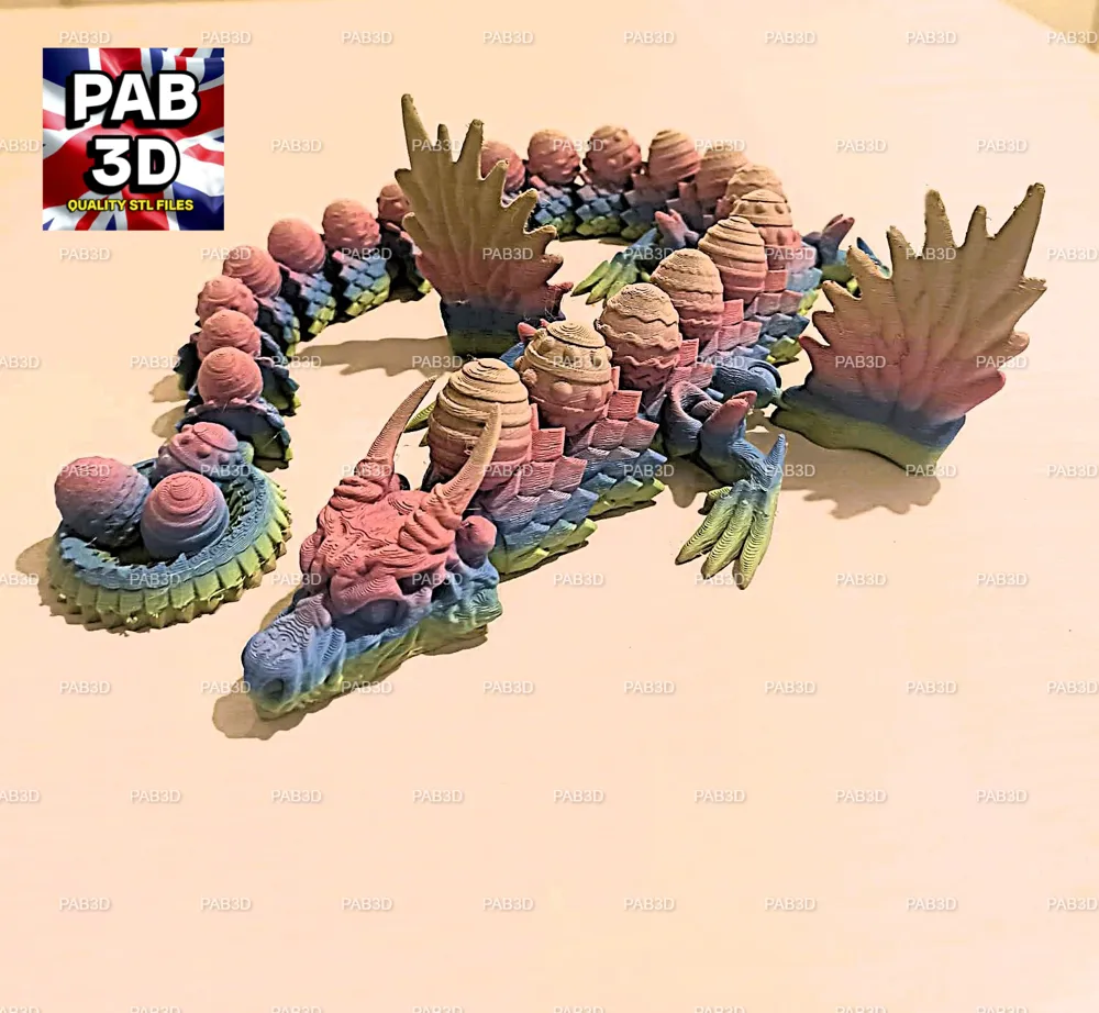 Easter dragon flexi - Free 3D Print Model - MakerWorld