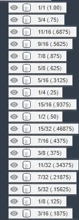 Radius Fillet Gauges INCH SAE Imperial Diameter Tool Checker by jfalk54 ...