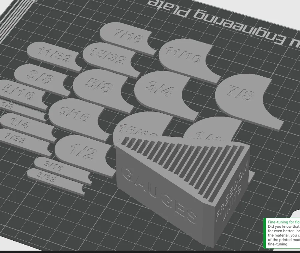 Radius Fillet Gauges INCH SAE Imperial Diameter Tool Checker by jfalk54 ...
