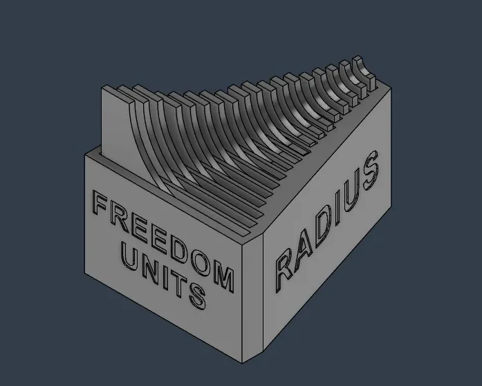 Radius Fillet Gauges INCH SAE Imperial Diameter Tool Checker by jfalk54 ...