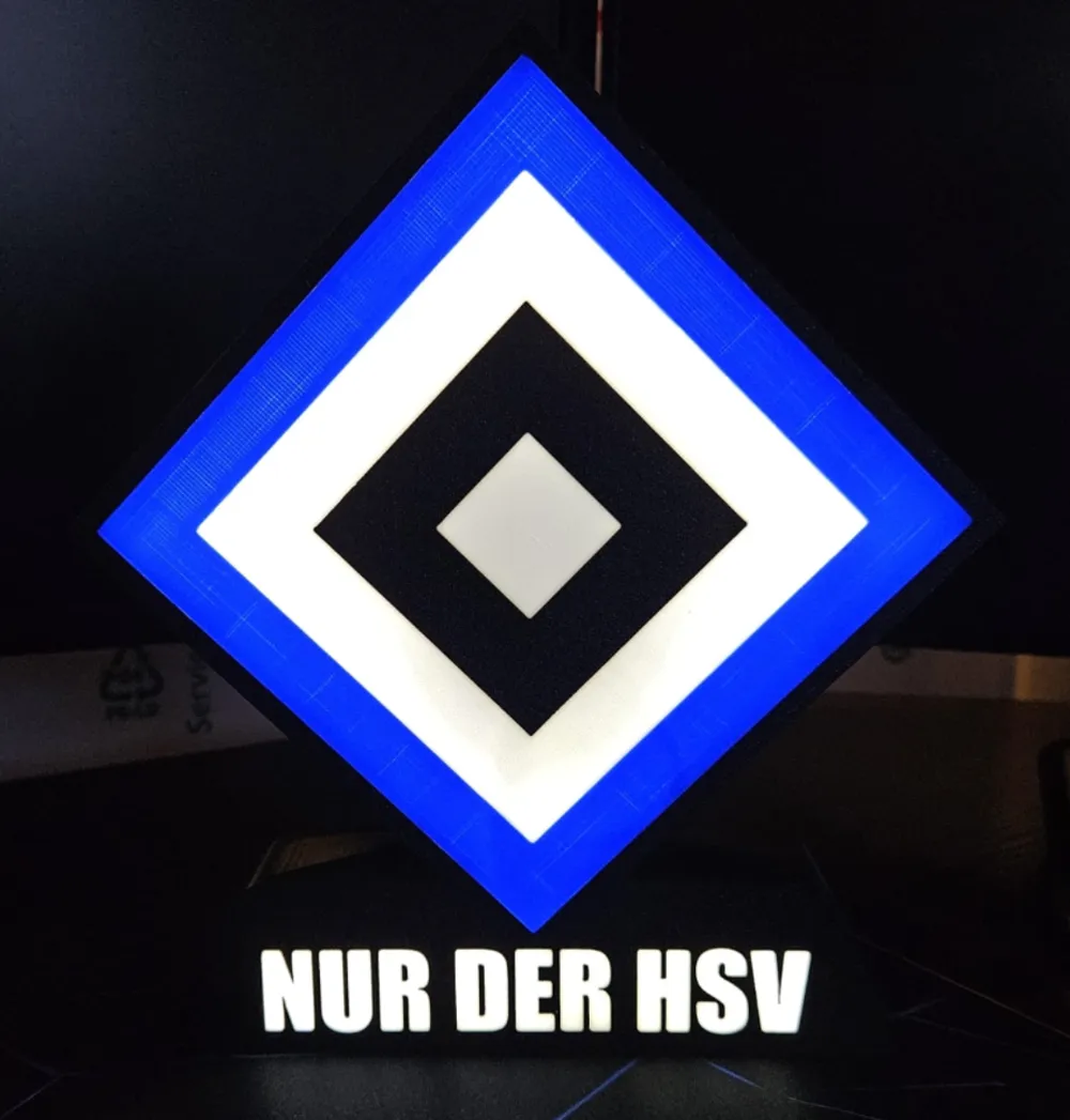 HSV Leuchtkasten # NUR DER HSV von KW PrintStudio MakerWorld ...