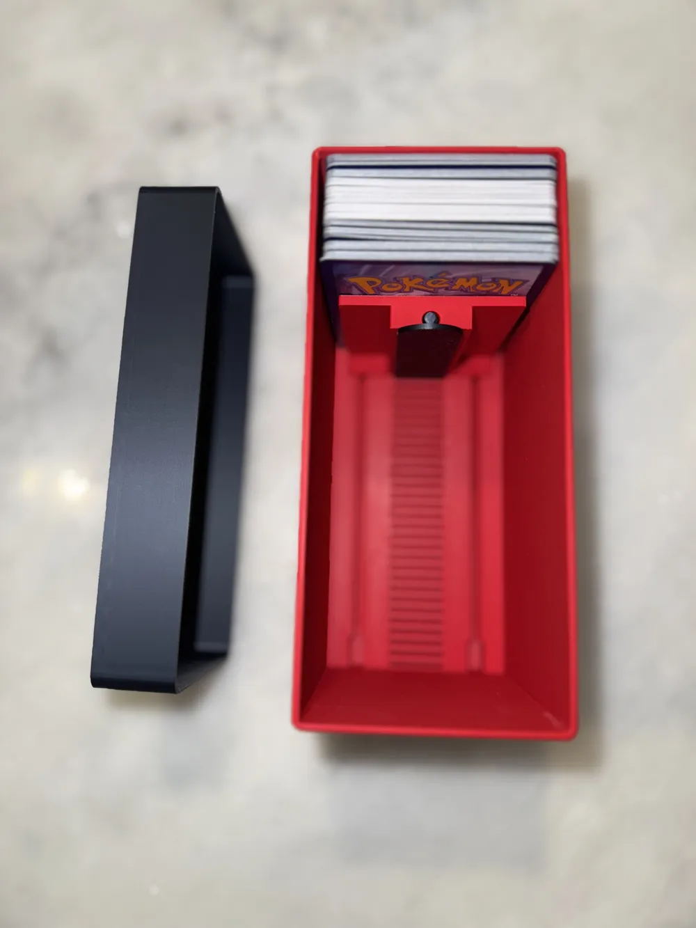 Card Box with Adjustable Holder- Pokemon and Blank - Free 3D Print ...