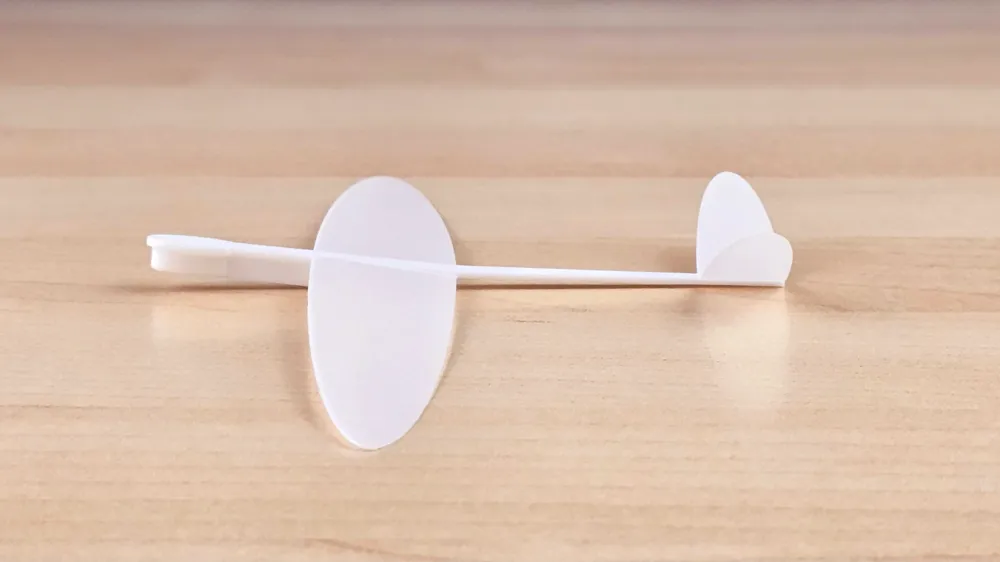 Indoor Glider V-Tail Airplane - Hand Launch and Shootable - Slope ...