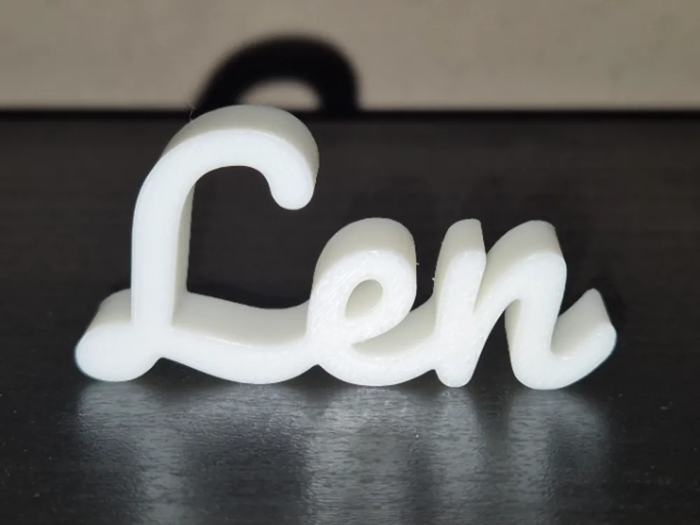 Len Name Sign Display Decor by GabT - MakerWorld
