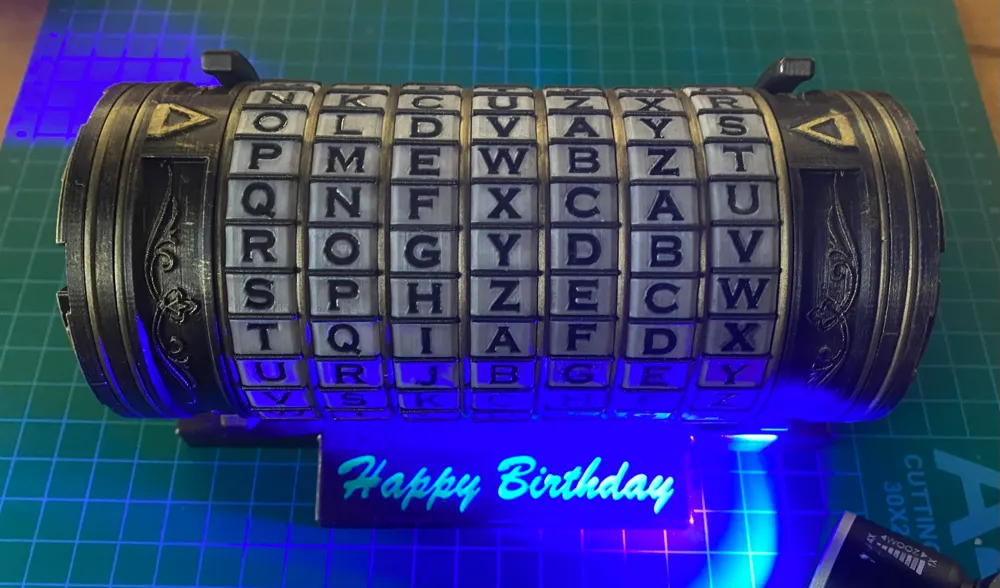 Stand for Cryptex 7-Digit Code by Zschiedi - MakerWorld