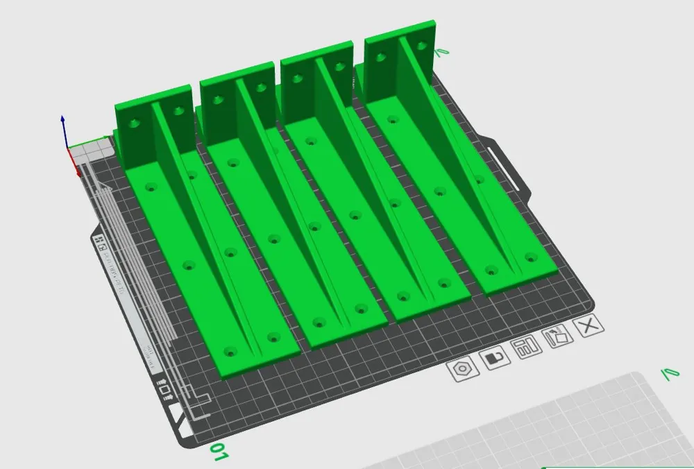 REINFORCED French Cleat Shelf Brackets width 50mm by andreas.feigele ...