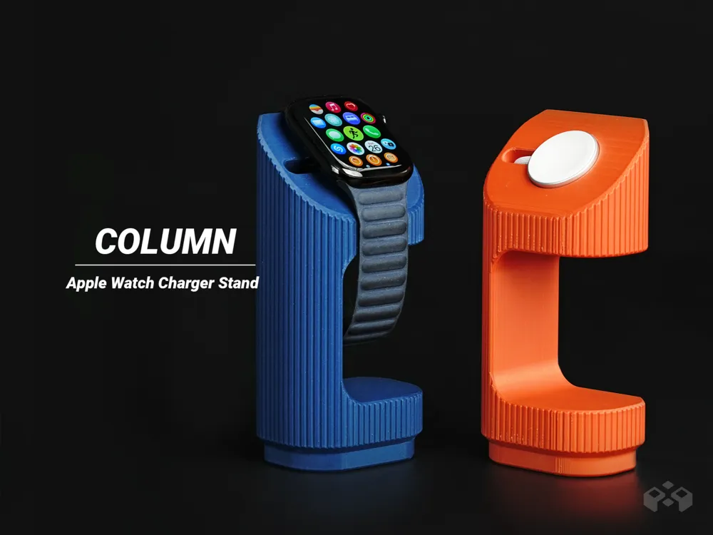 Apple Watch Charger Stand – Column Design - Free 3D Print Model ...
