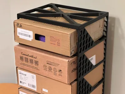 Filament storage stack Bambu boxes stackable trays by SY3D MakerWorld ...