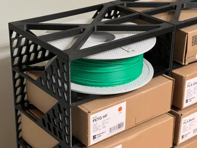 Filament storage stack Bambu boxes stackable trays by SY3D MakerWorld ...