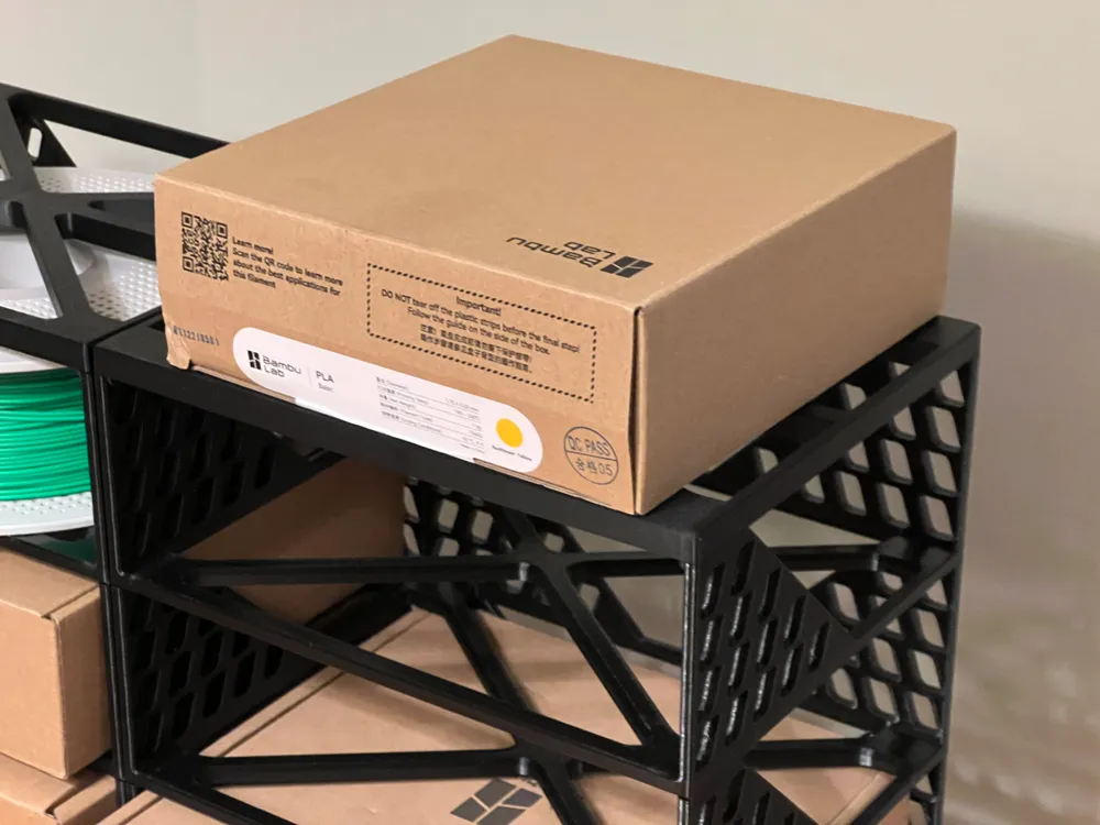Filament storage stack Bambu boxes stackable trays by SY3D MakerWorld: Download Free 3D Models