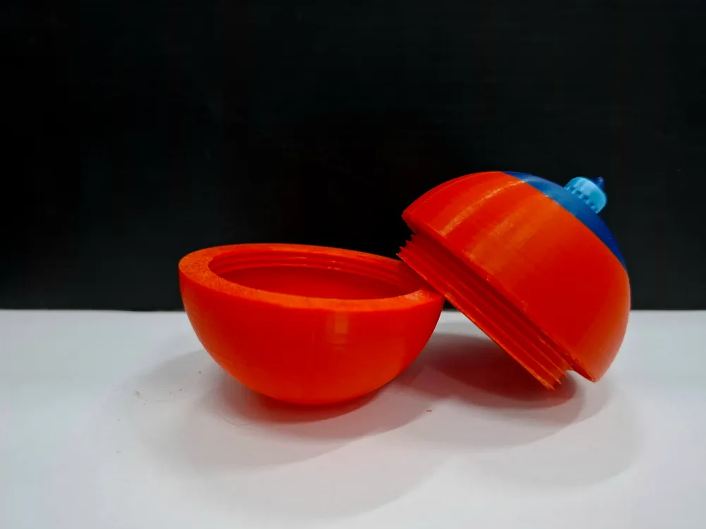 Secret stash Christmas ball (bulb) smooth - Free 3D Print Model ...