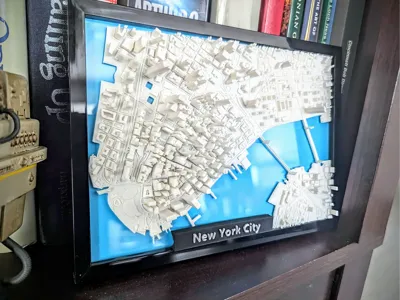 New York City Lower Manhattan 3D Miniature by jarvizar MakerWorld ...