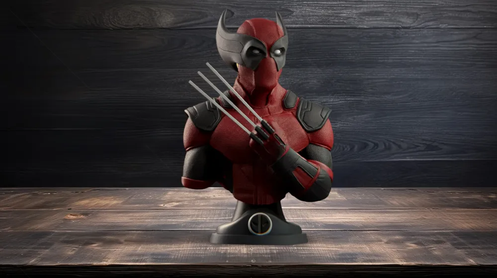 Realistic Wolverine/Deadpool (Wolverinepool) Bust - Free 3D Print Model ...
