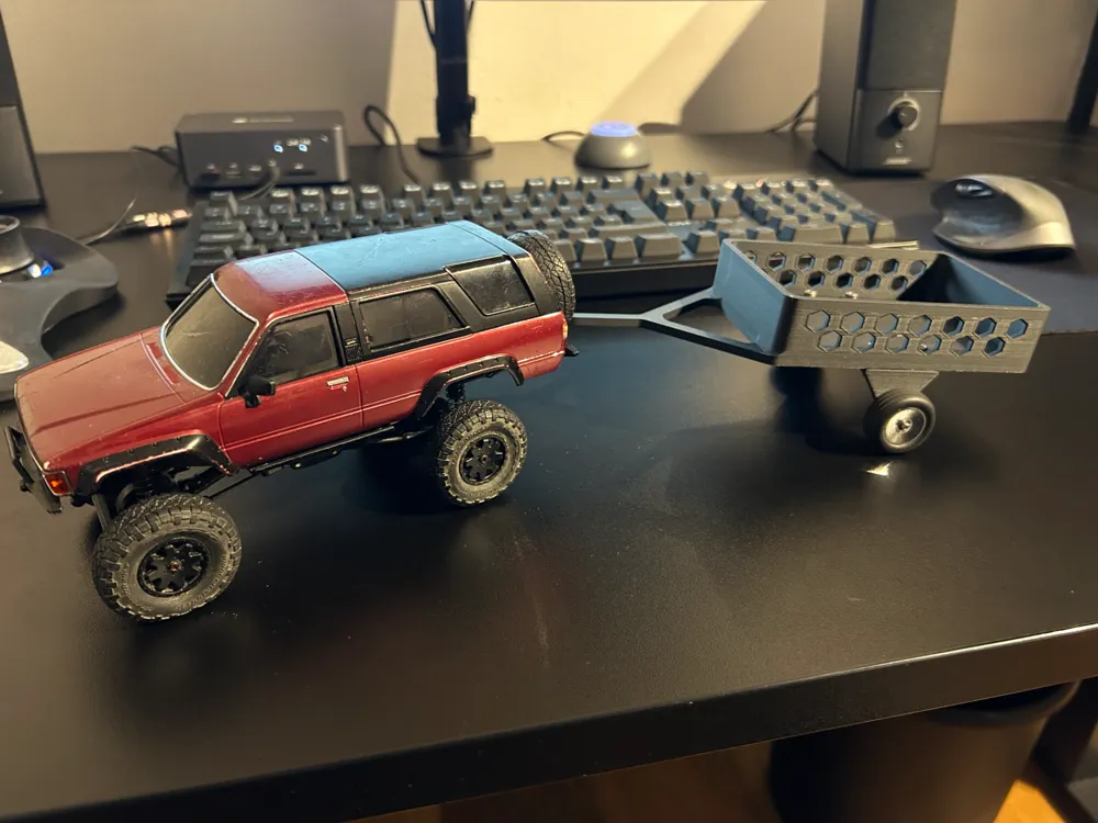 Trailer and bumper for Mini-Z 4x4 Rock Crawler by ag-design - MakerWorld