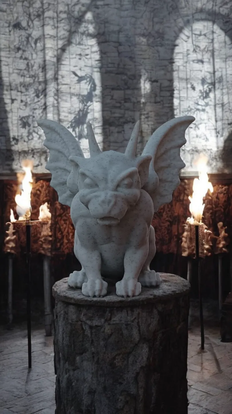 Ancient Stone Gargoyle Guardian - Free 3D Print Model - MakerWorld