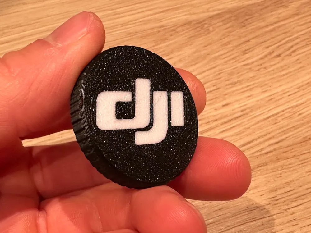 DJI Osmo Action 4 lens cap with logo - Free 3D Print Model - MakerWorld