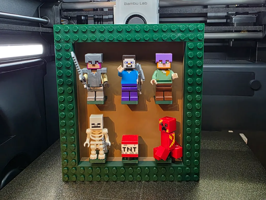 Quadro Minecraft para Minifigura de Tijolo 2x3 - Modelo gratuito para ...