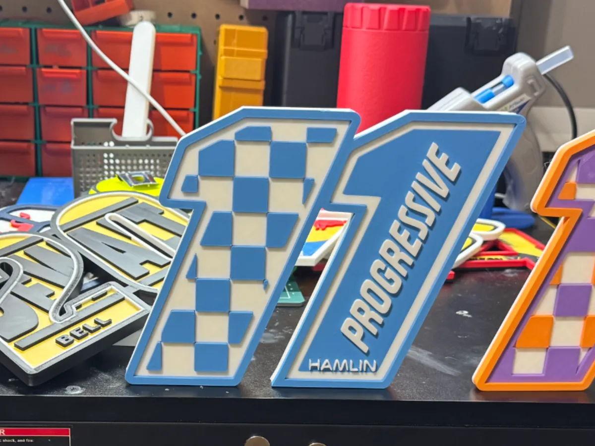Denny Hamlin NASCAR 11 Progressive Sponsor Sign - Free 3D Print Model ...